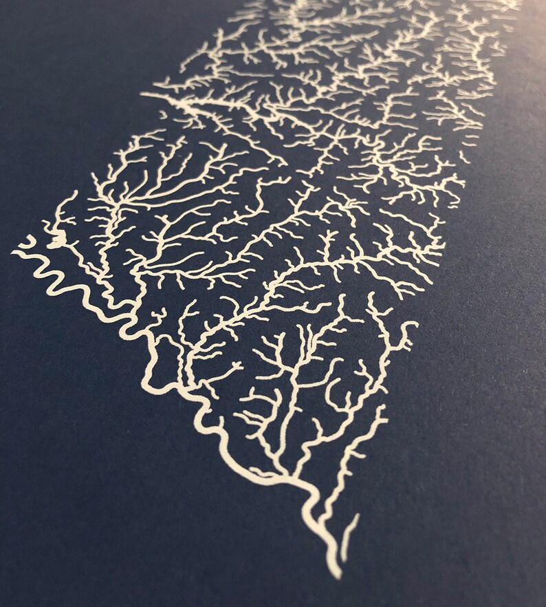 Tennessee Waterways Screen Print - Etsy