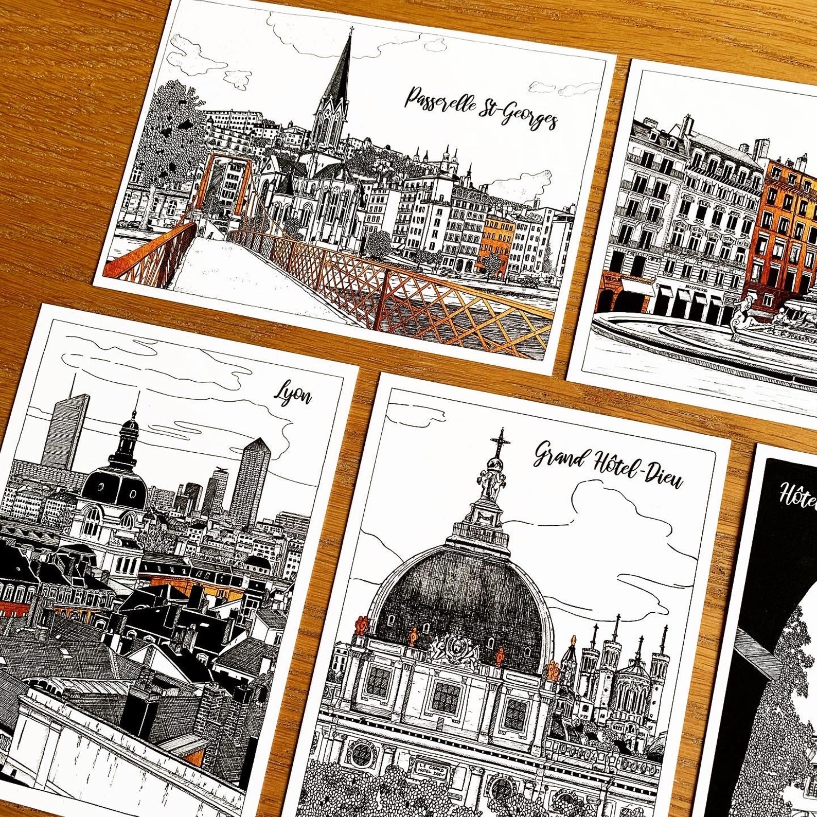 1 Carte Postale LYON Postcard city Lyon - Etsy