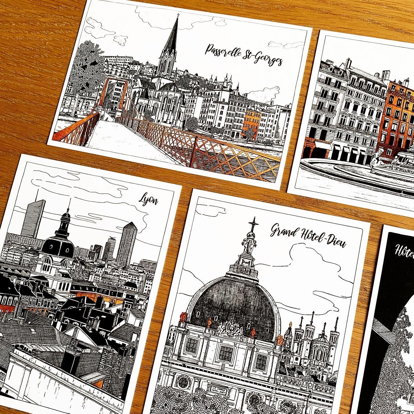 1 Carte Postale LYON Postcard city Lyon - Etsy