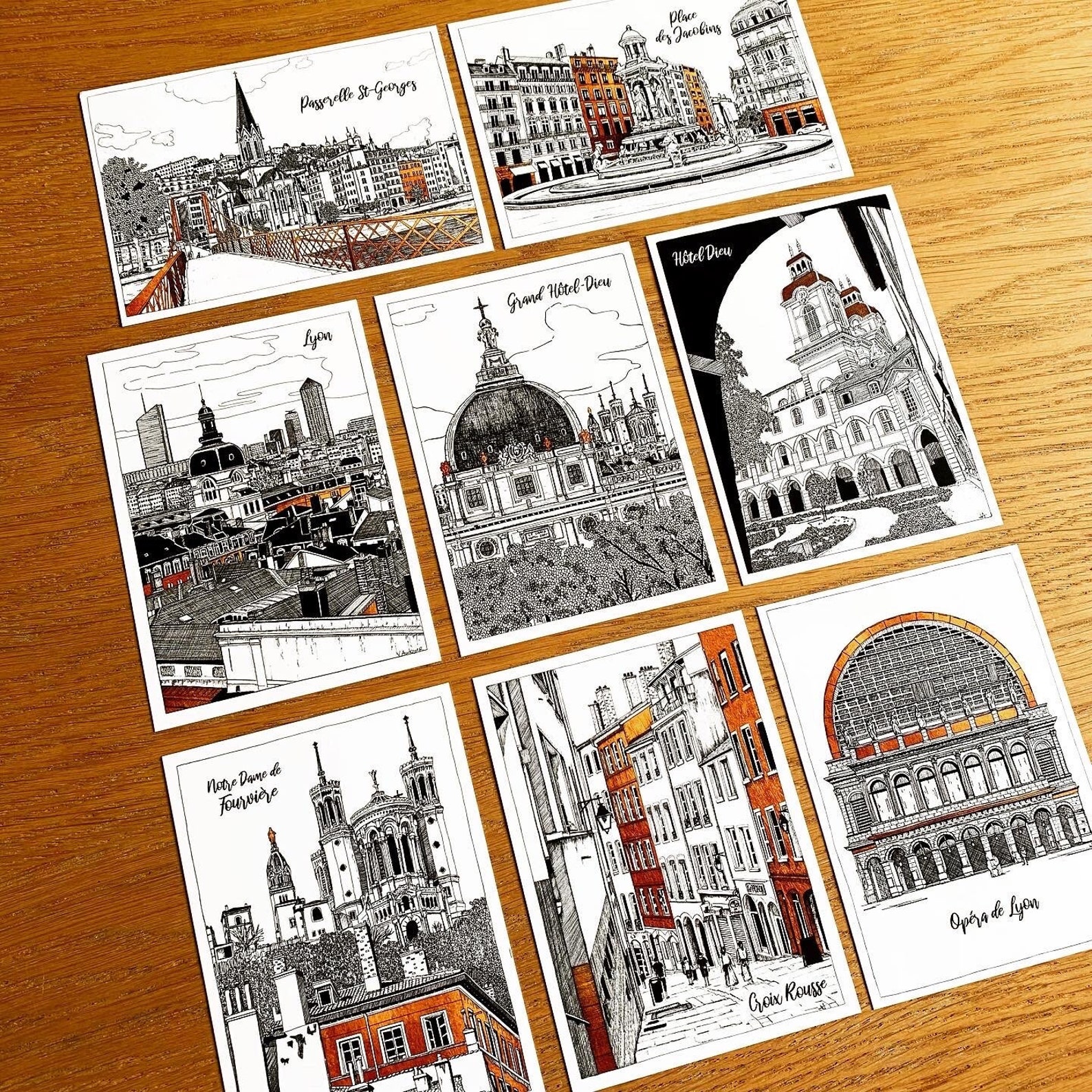 1 Carte Postale LYON Postcard city Lyon - Etsy