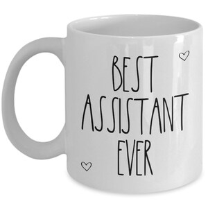 Best Assistant Ever Mug - Rae Dunn Inspired Coffee Cup - Thank You Gift ...