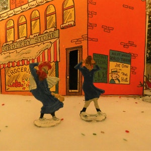 Antique Heinrichsen Lead Flat Figures 2, Vintage Christmas Victorian ...