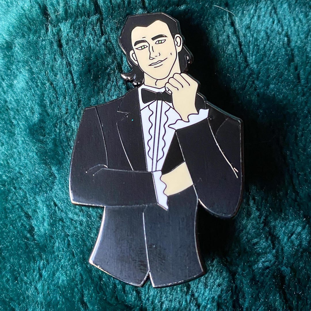 Tuxedo Loki Hard Enamel Pin - Etsy