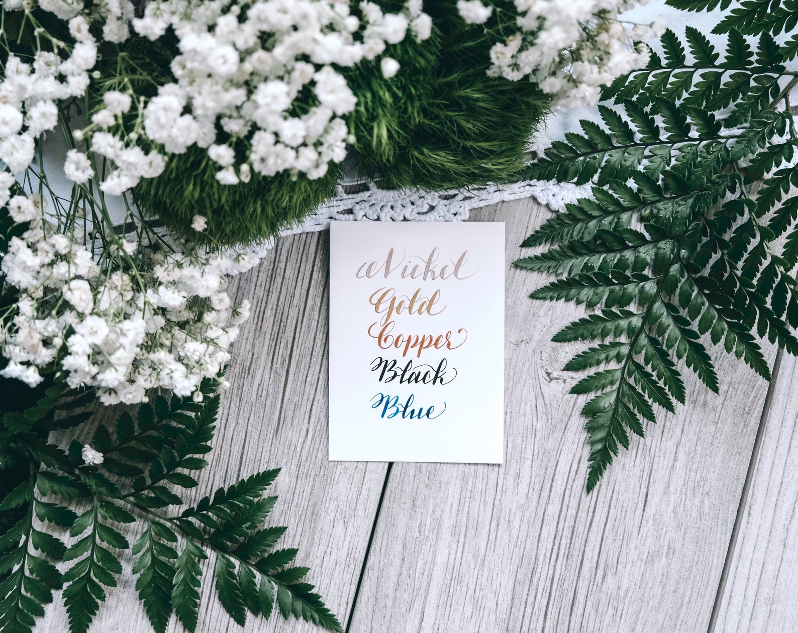 Calligraphy Place Cards Handwritten Elegant Folding Place Card - Etsy