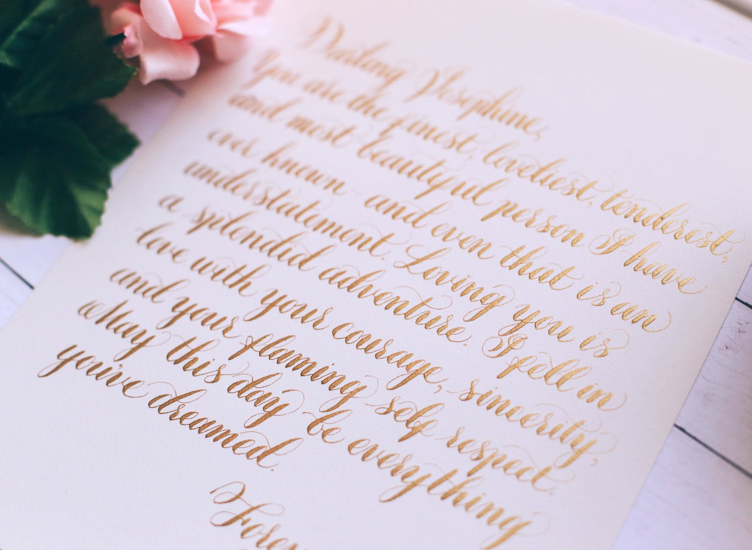 Custom Letter Calligraphy Letter Handwritten Letter Mother's Day Gift ...