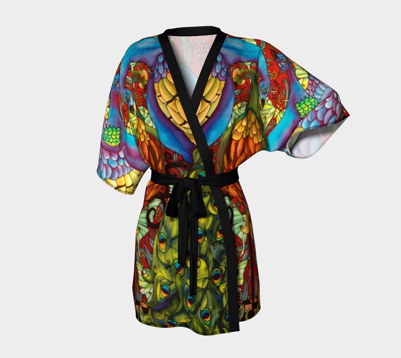 Peacock Kimono Robe - Etsy