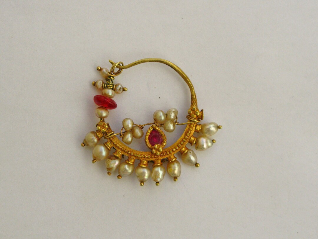 Antique Nosering (nath) From India - Etsy