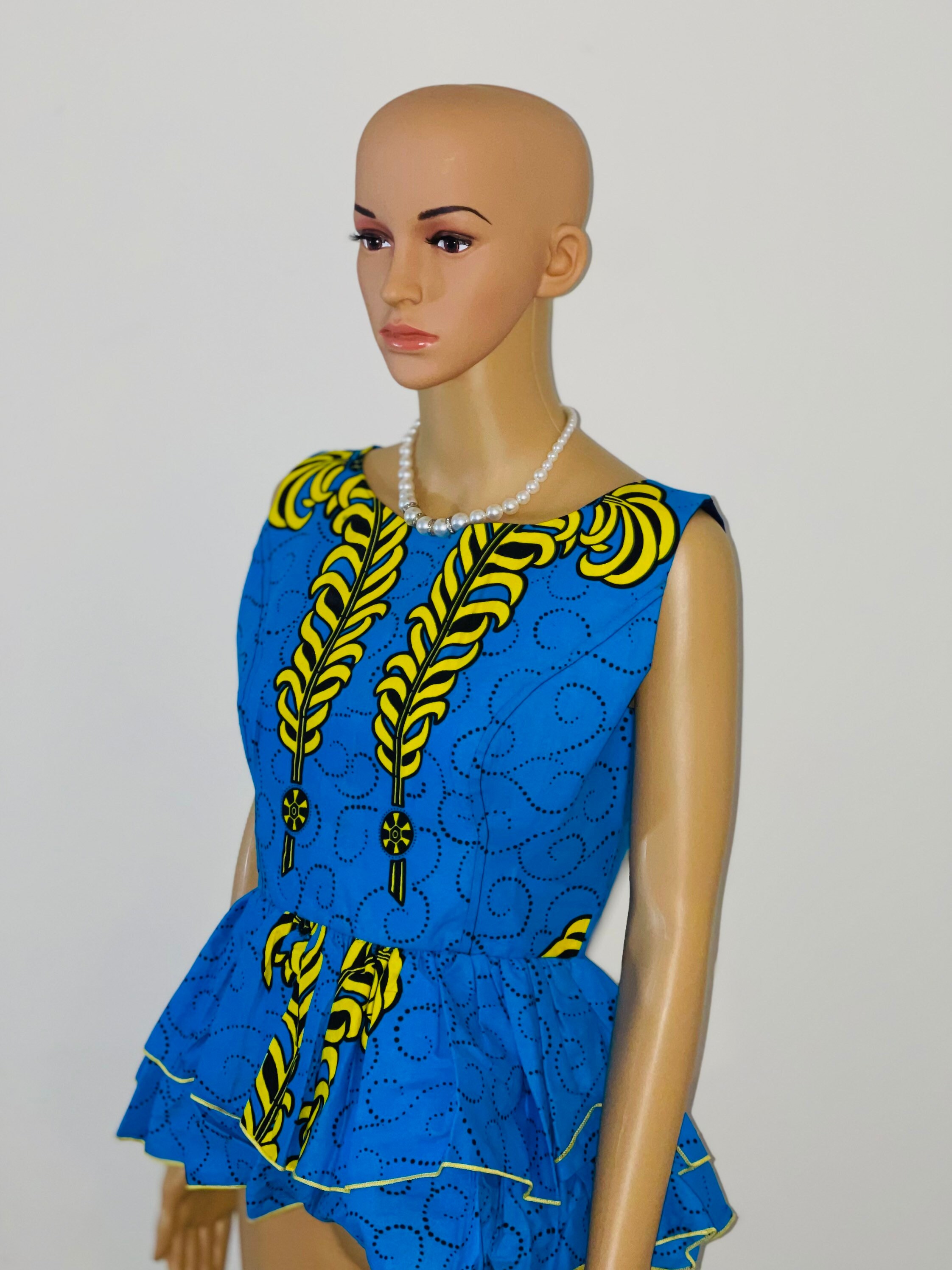Ankara Peplum Top African Print Top Women Top All Occasions Top