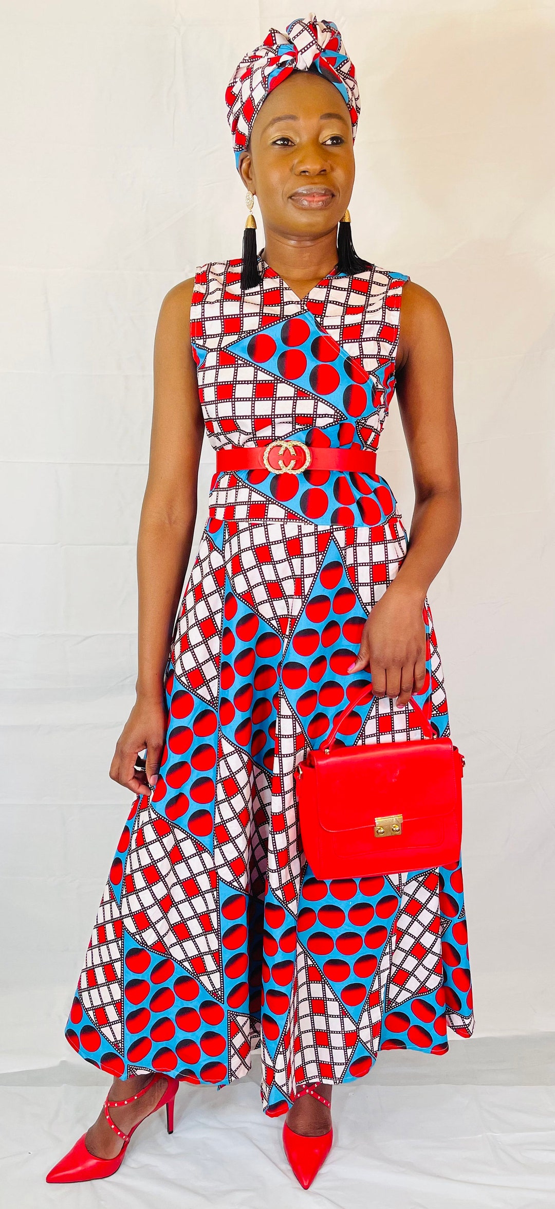 African Wrap Dressankara African Wrap Dress Women Clothing - Etsy