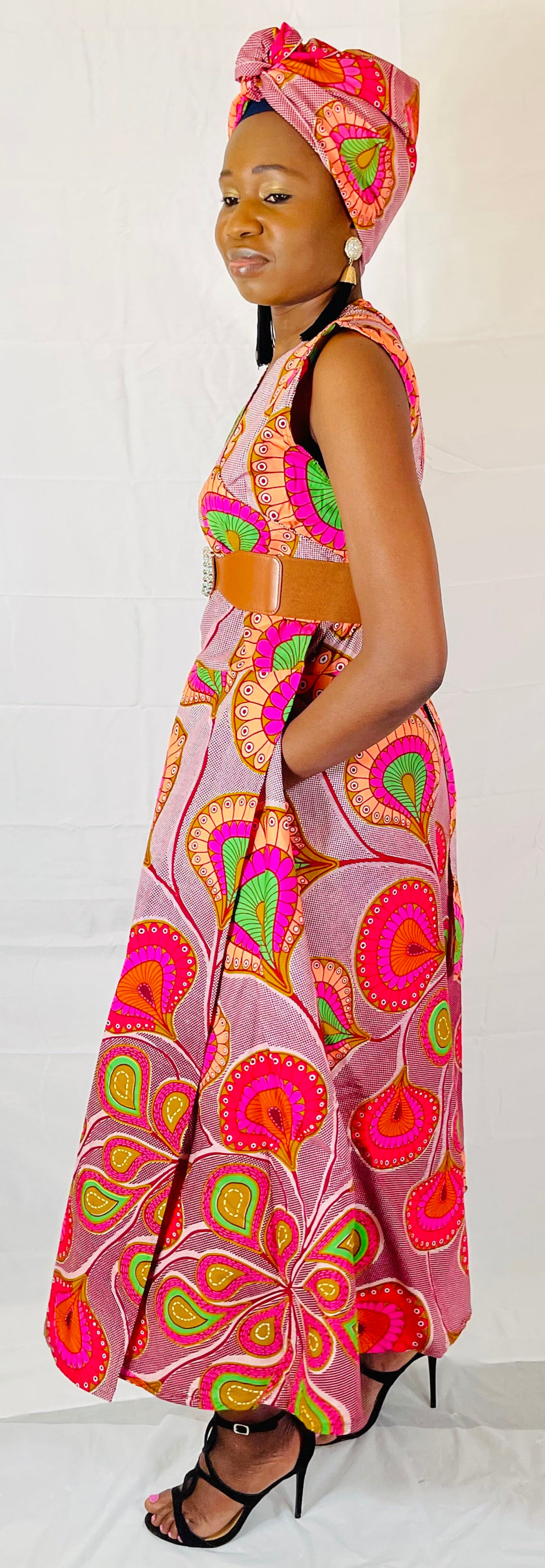 African Wrap Dress,ankara African Wrap Dress, Women Clothing, African ...