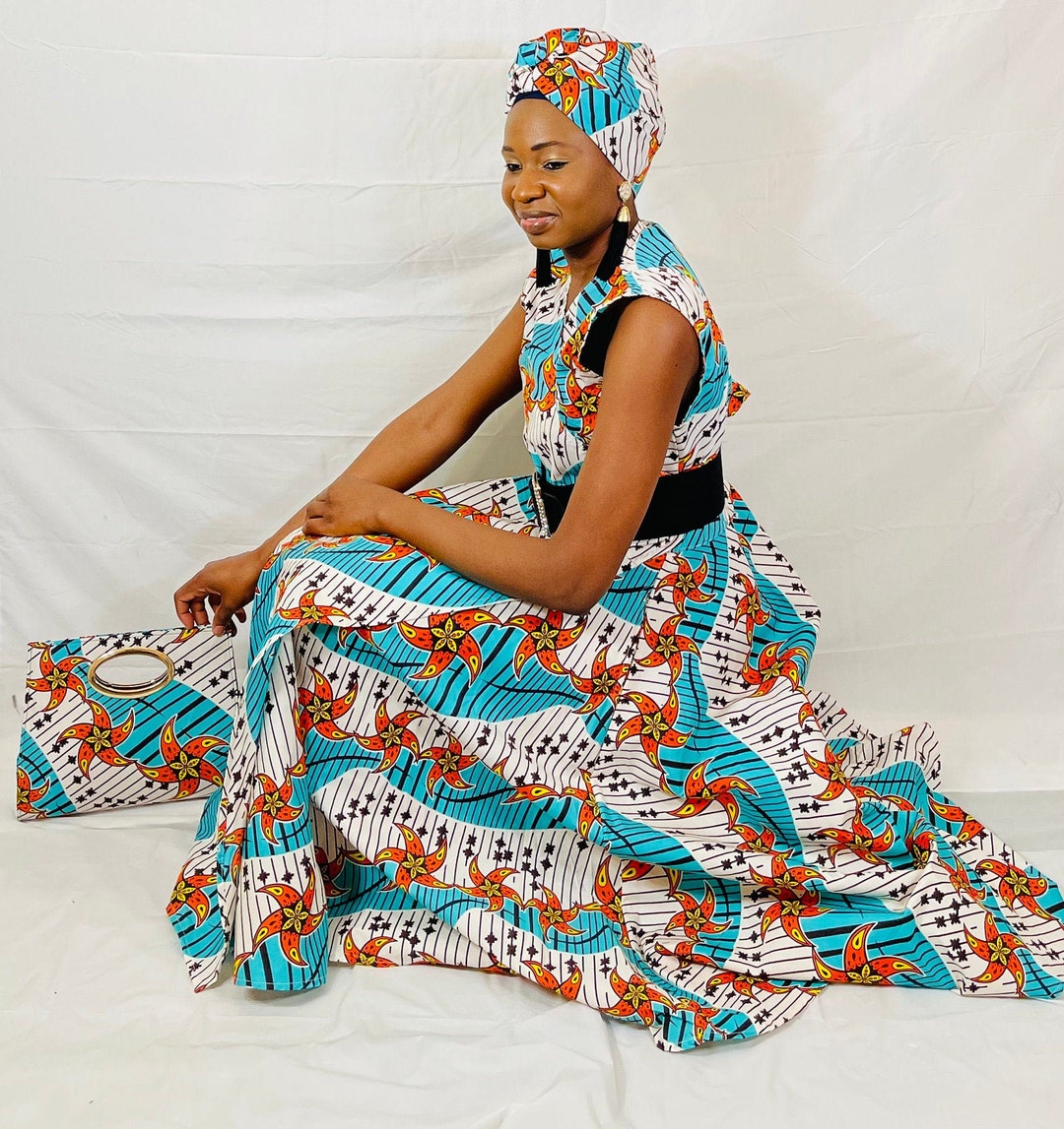 African Wrap Dress,ankara African Wrap Dress, Women Clothing, African ...