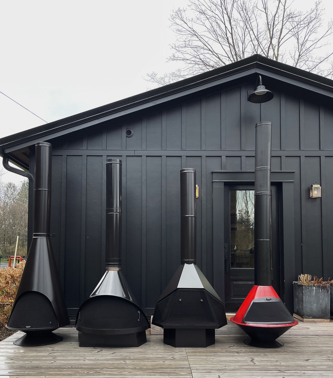 Mcm Freestanding Cone Fireplace, Vintage Malm, Preway, Majestic, Mid ...