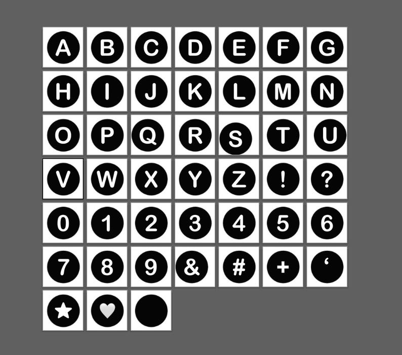 Friendship Bracelet Letter Bead, Numbers, & Symbols - PNG and SVG Files ...