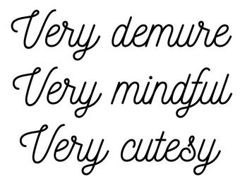 Very Demure Minimal SVG and PNG File Hand-drawn transparent Background ...