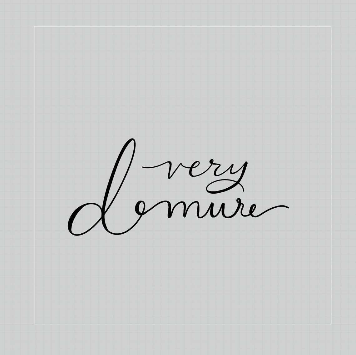 Very Demure Minimal SVG and PNG File Hand-drawn (transparent Background ...