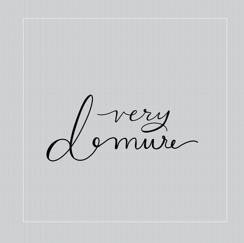 Very Demure Minimal SVG and PNG File Hand-drawn (transparent Background ...