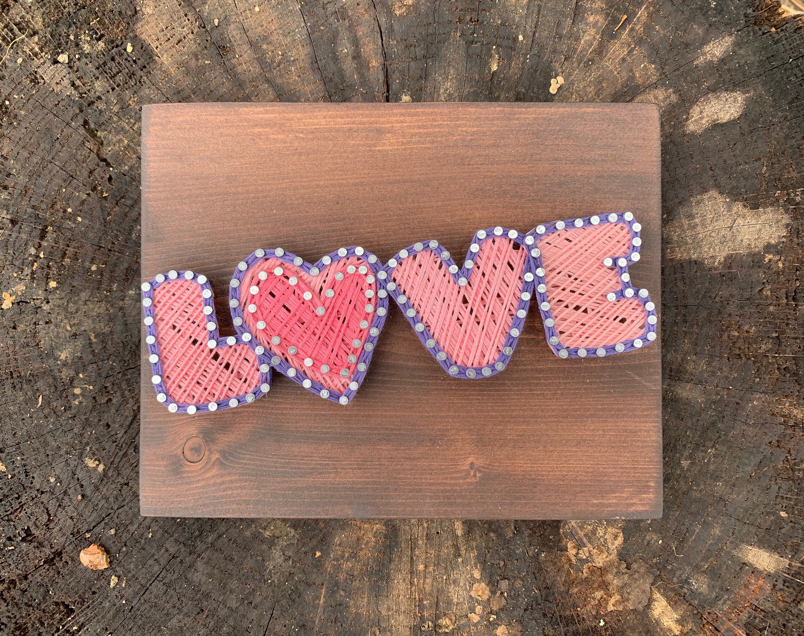 LOVE String Art Template & Directions DIY Project Handmade Gift ...
