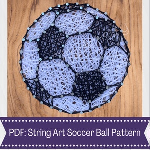 Soccer Ball String Art Template & Directions | PDF | DIY Project ...