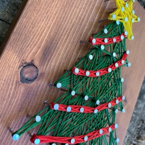 Christmas Tree String Art TEMPLATE & Directions | DIY Project ...