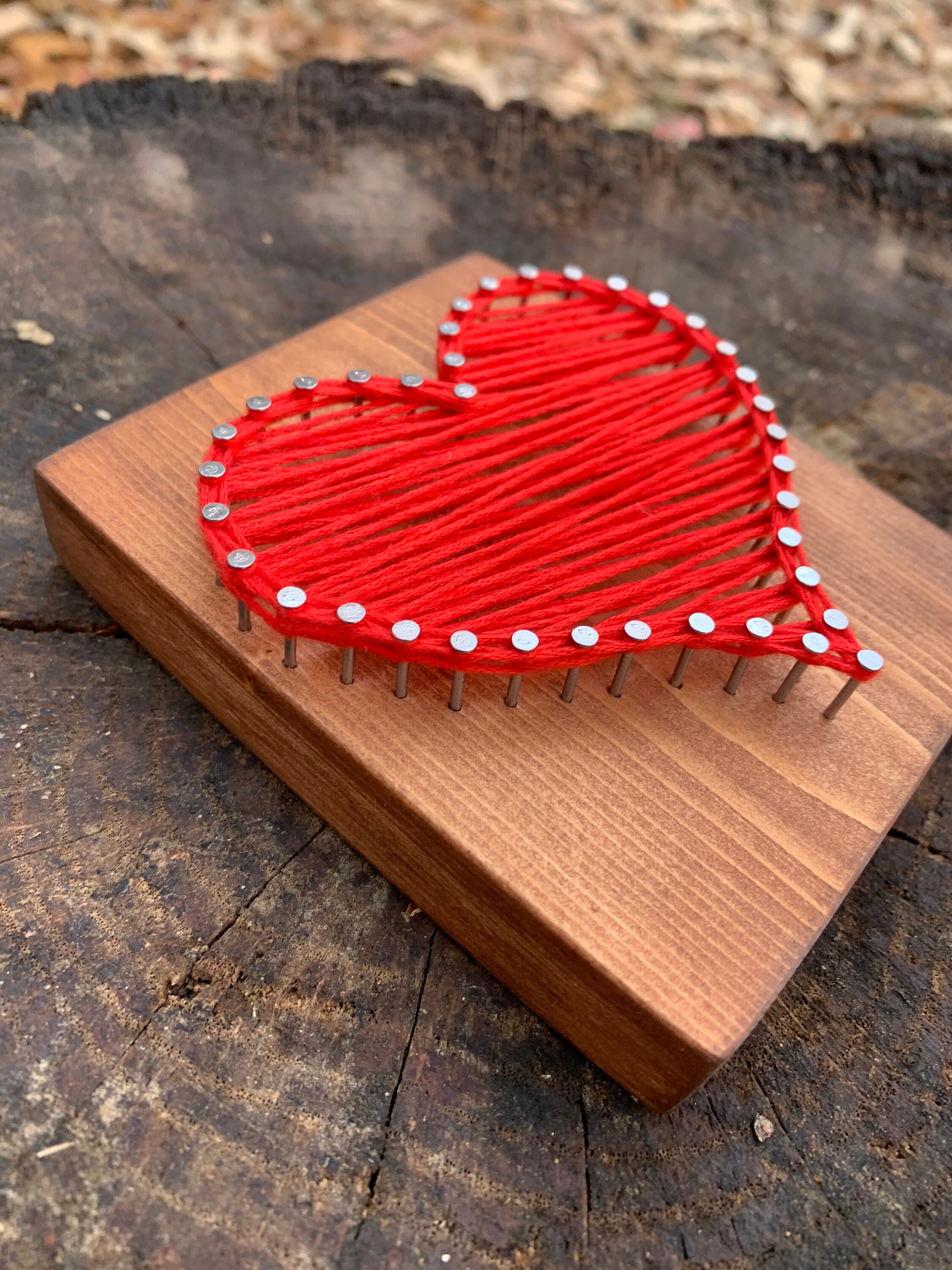 Heart String Art Template & Directions DIY Project - Etsy