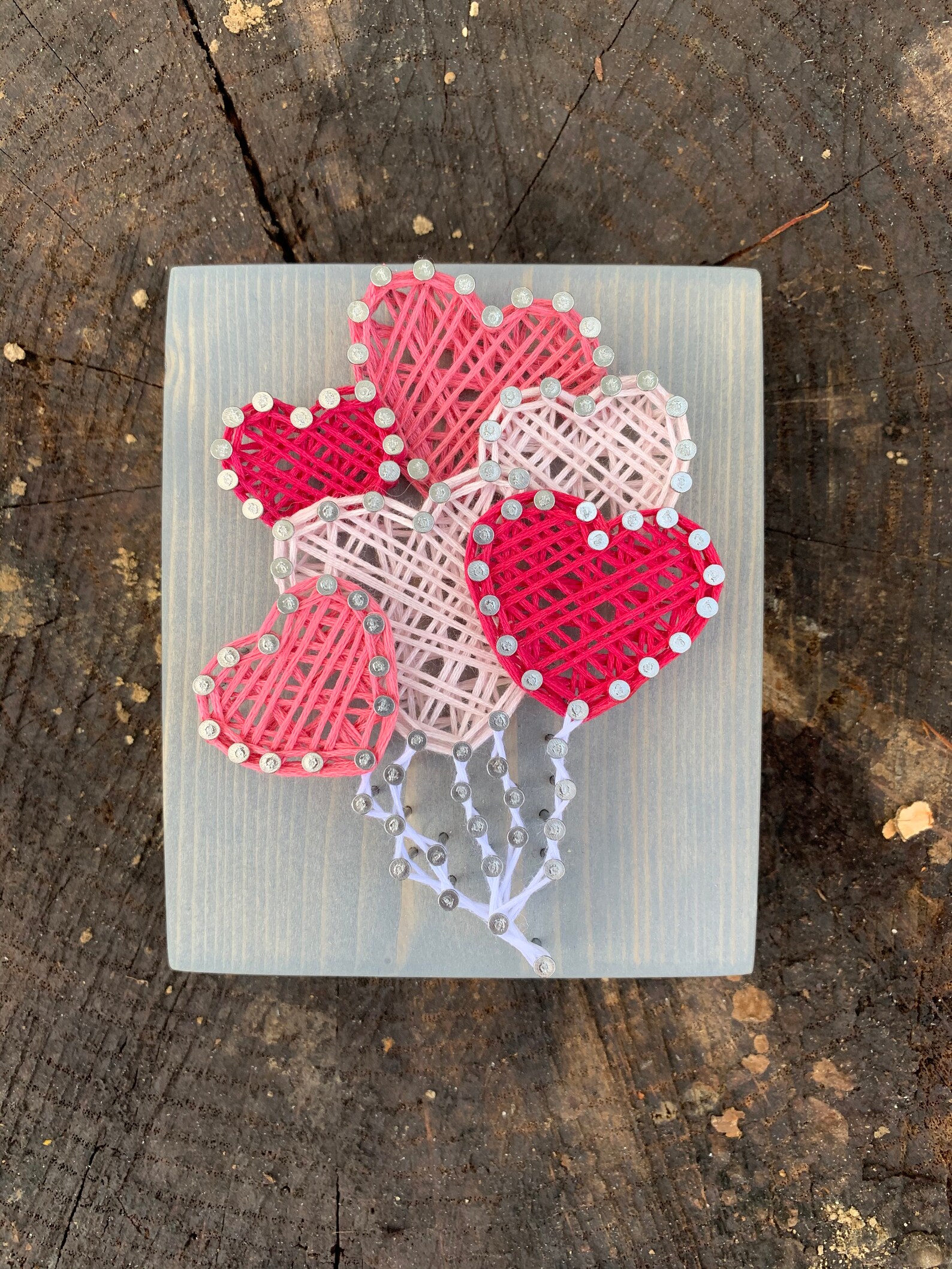 Heart Balloons String Art Template & Directions | DIY | Project ...