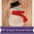 Snowman String Art TEMPLATE & Directions DIY Project Handmade Gift ...