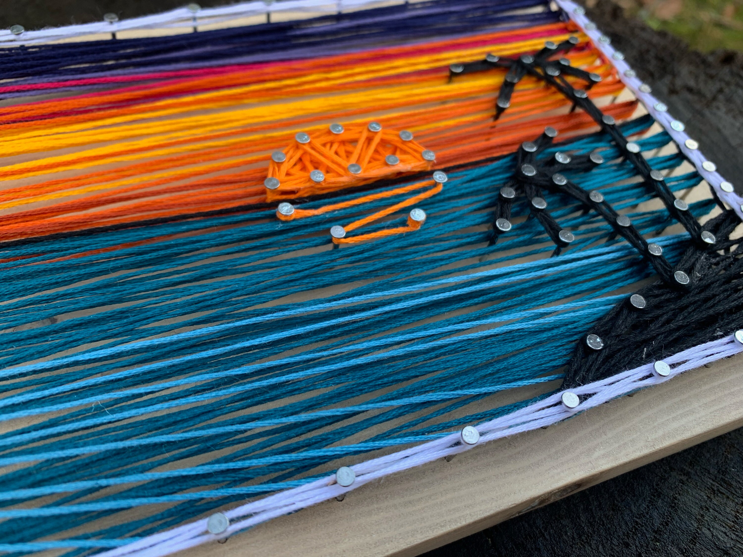 Beach Sunset String Art Template & Directions | PDF | DIY Project ...