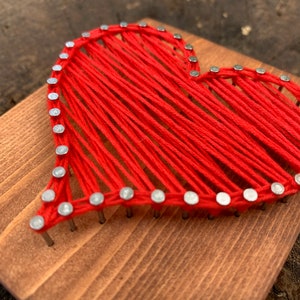 Heart String Art Template & Directions | DIY | Project | Handmade Gift ...
