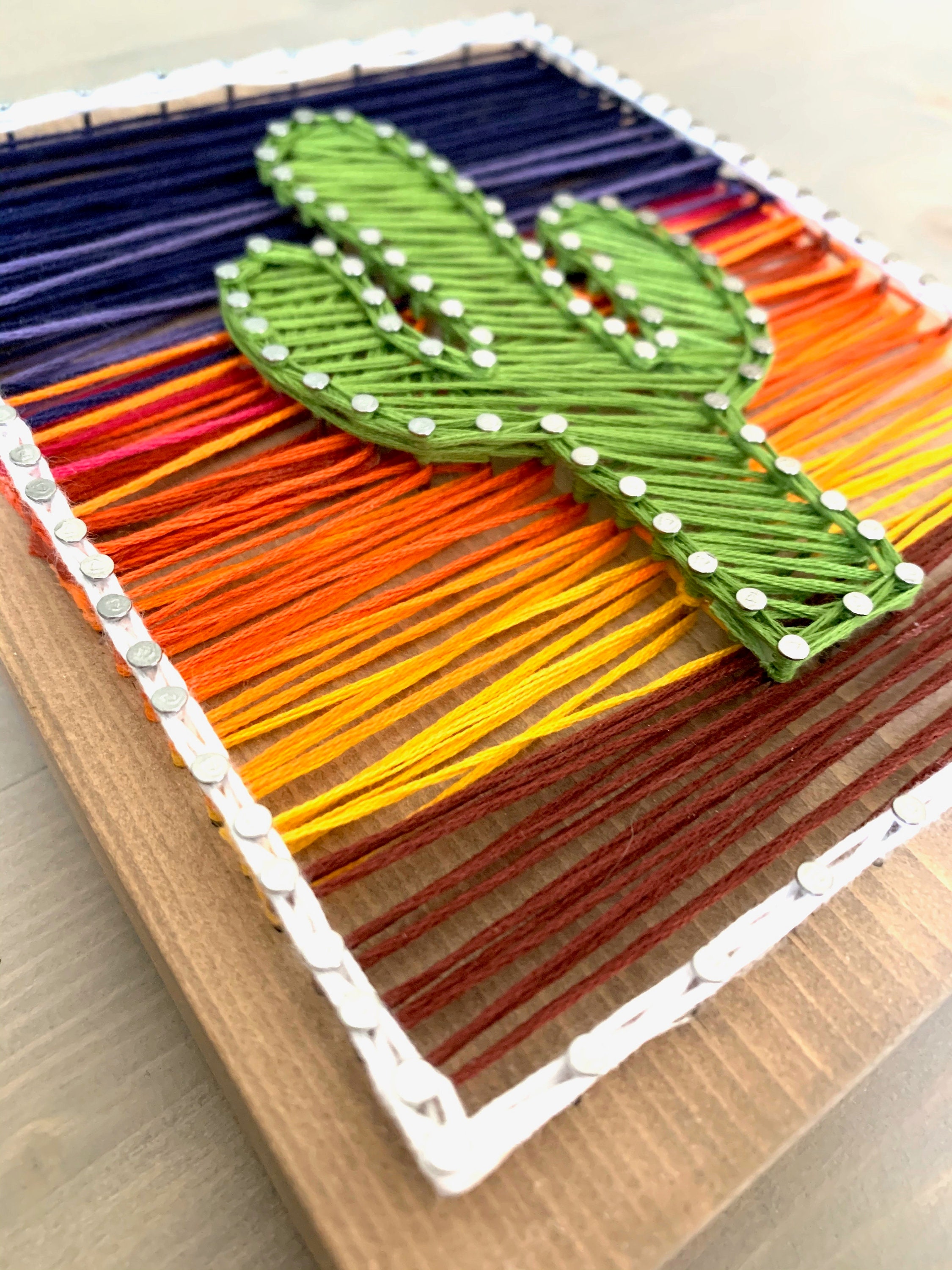 Cactus String Art Template & Directions | PDF | DIY Project | Handmade ...