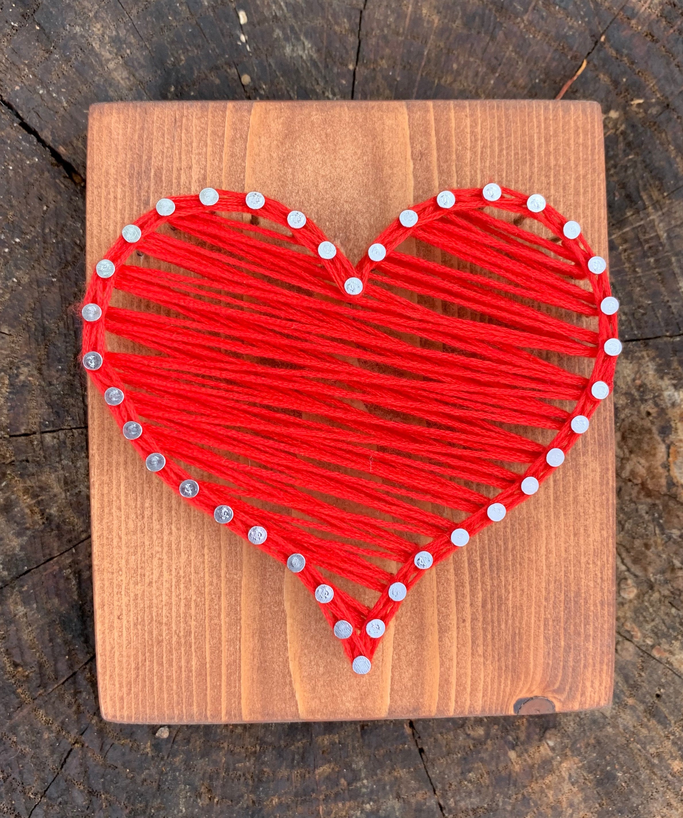 Mini Heart String Art Templates & Directions 5 Designs DIY Project ...