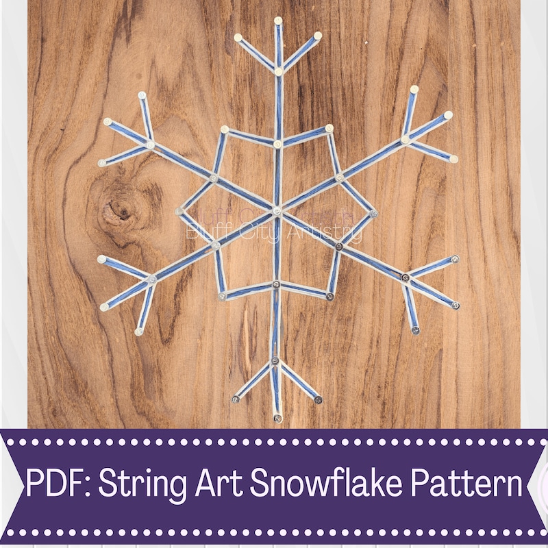 Snowflake String Art - Etsy