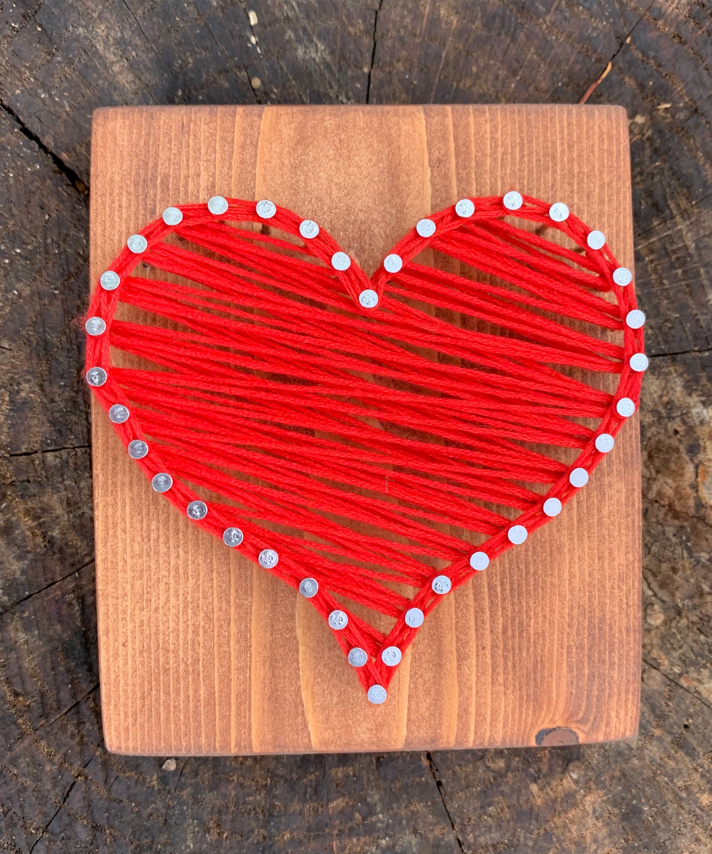 Heart String Art Template & Directions | DIY | Project | Handmade Gift ...