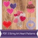 Mini Heart String Art Templates & Directions | 5 Designs | DIY Project ...