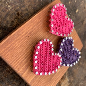 Mini Heart String Art Templates & Directions | 5 Designs | DIY Project ...