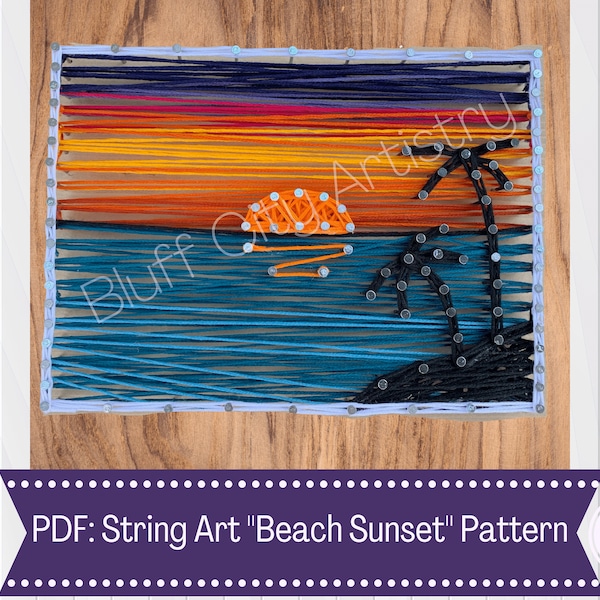 Sunset String Art - Etsy