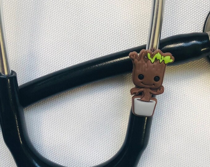 Baby Groot - Guardians of the Galaxy Marvel Stethoscope Charm, Stethoscope Clip, Stethoscope ...