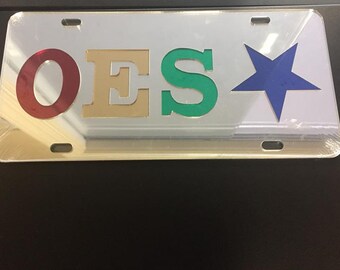 Oes License Plate | Etsy