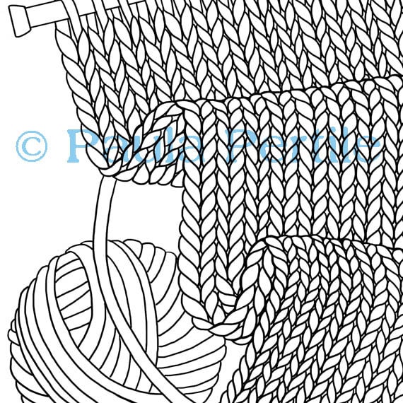 Yarn Coloring Page