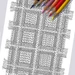 KNIT PLAID Coloring Page / Printable Coloring Page / Drawing of ...