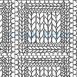 Knit Plaid Coloring Page: Printable Knitting Drawing (PDF) - Etsy Canada