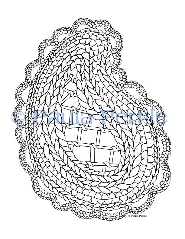 ONE PAISLEY Coloring Page / Printable Coloring Page / Drawing of ...
