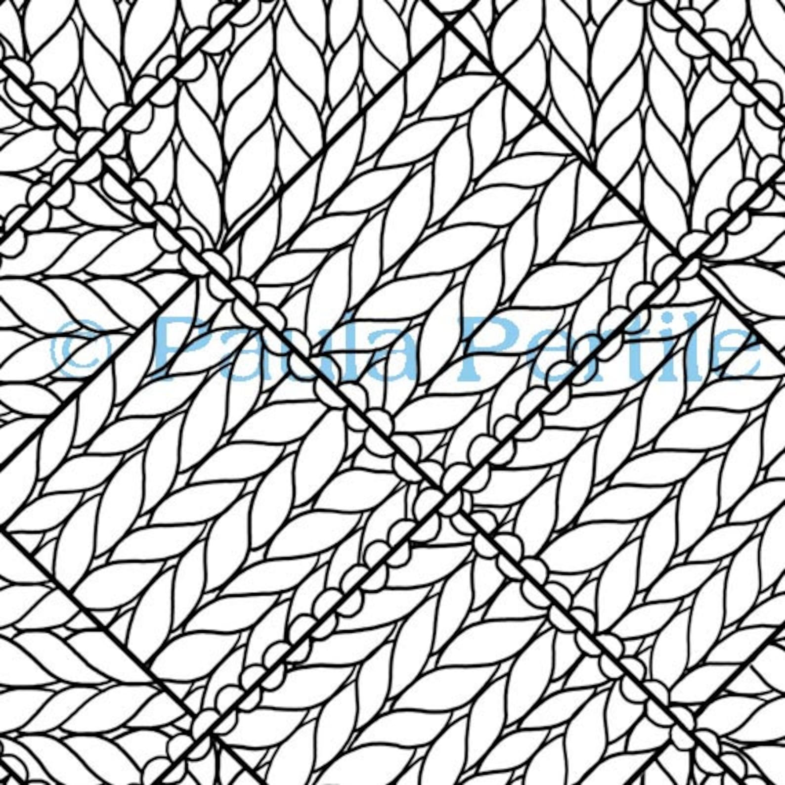 KNIT ARGYLE Coloring Page / Printable Coloring Page / Drawing of ...