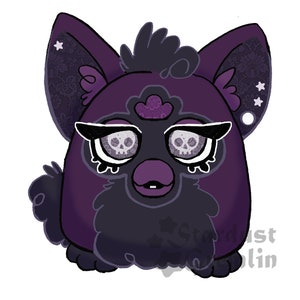 Furby Vinyl Sticker Punk Goth Purple Skull - Etsy