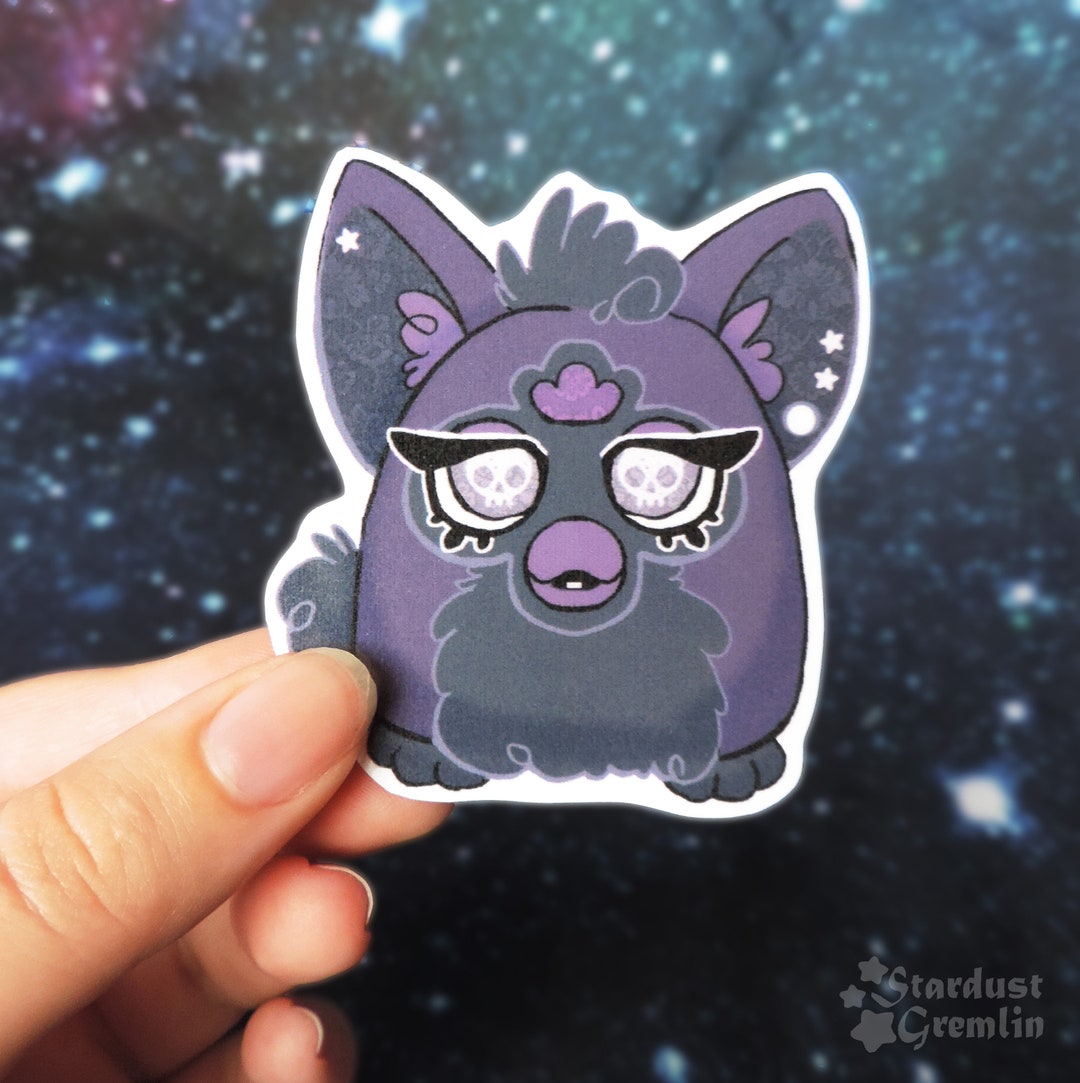 Furby Vinyl Sticker Punk Goth Purple Skull - Etsy