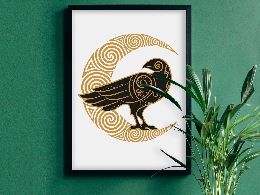 Lunar Raven II Giclée Celtic Pagan Art Print - Etsy
