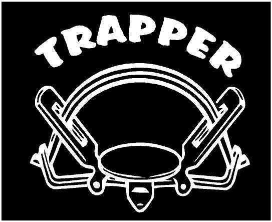 Vinyl Decal Trapper trap hunt truck country bumper sticker car | Etsy