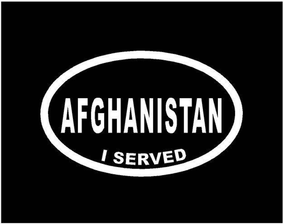 Vinyl Decal Afghanistan I Served USA Military Truck Country Bumper ...