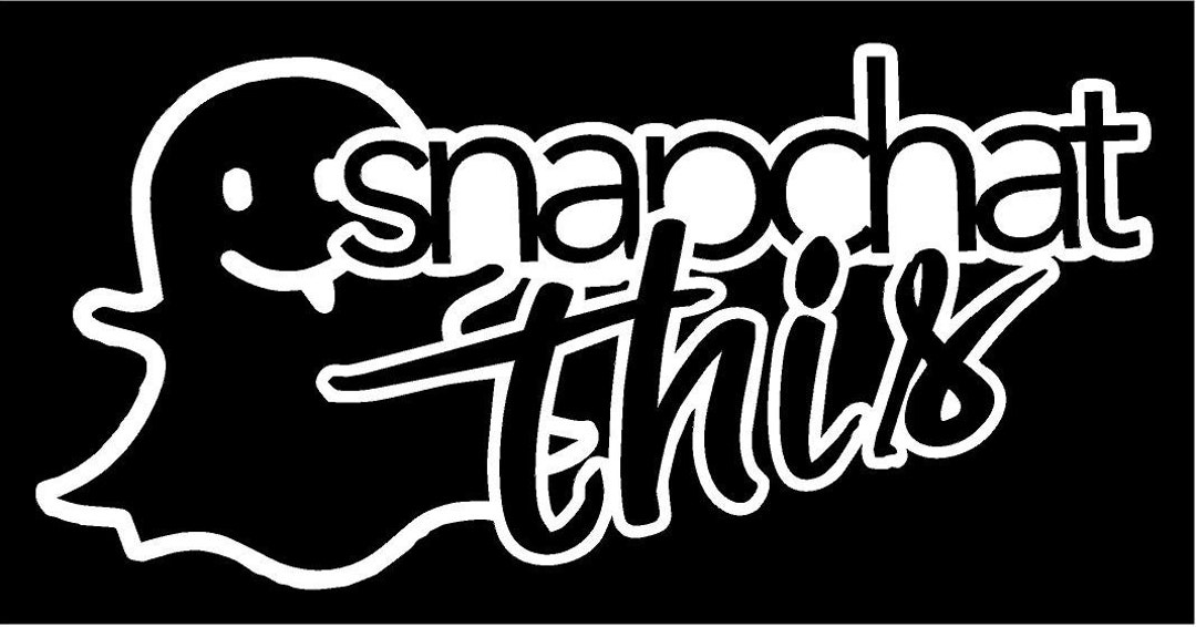 Snapchat This Vinyl Decal Snap Chat Social Media Fun Truck Country ...