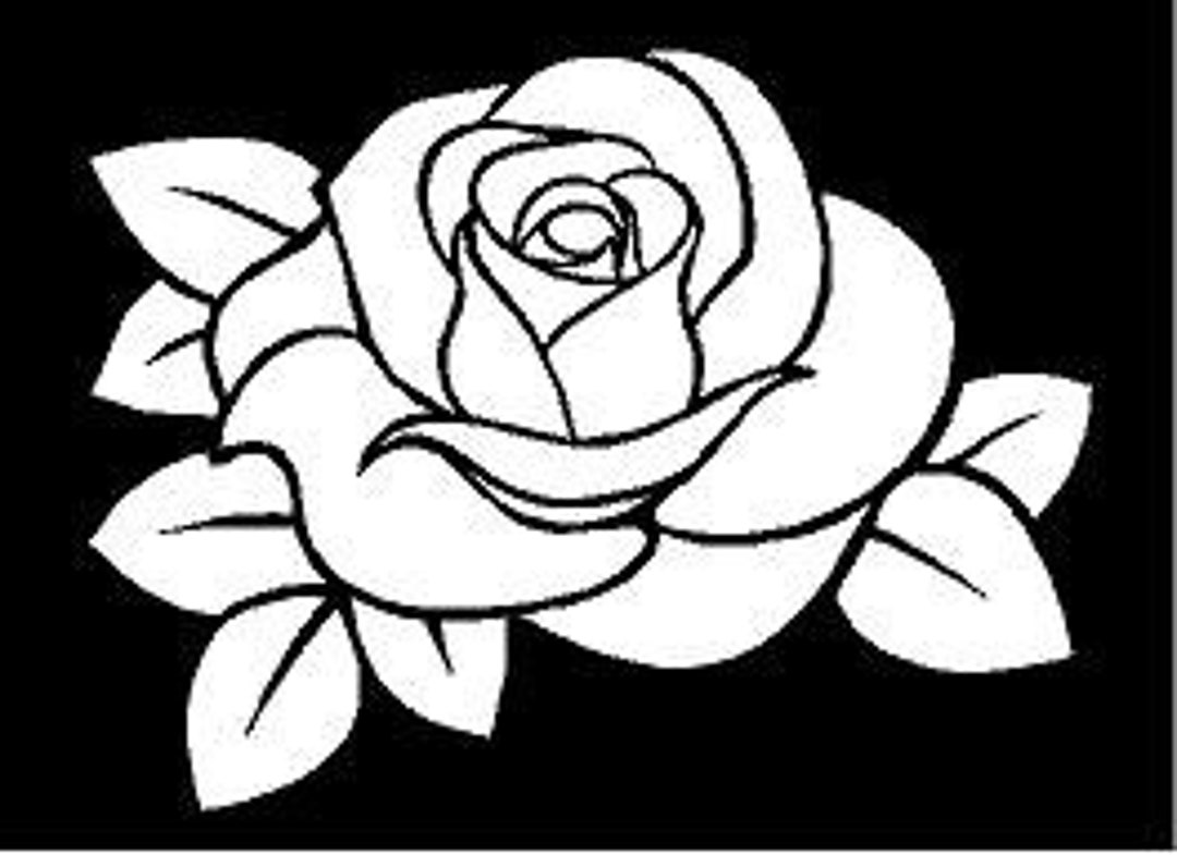 Rose Full Vinyl Decal Flower Fun Truck Country Bumper Sticker Car Truck ...