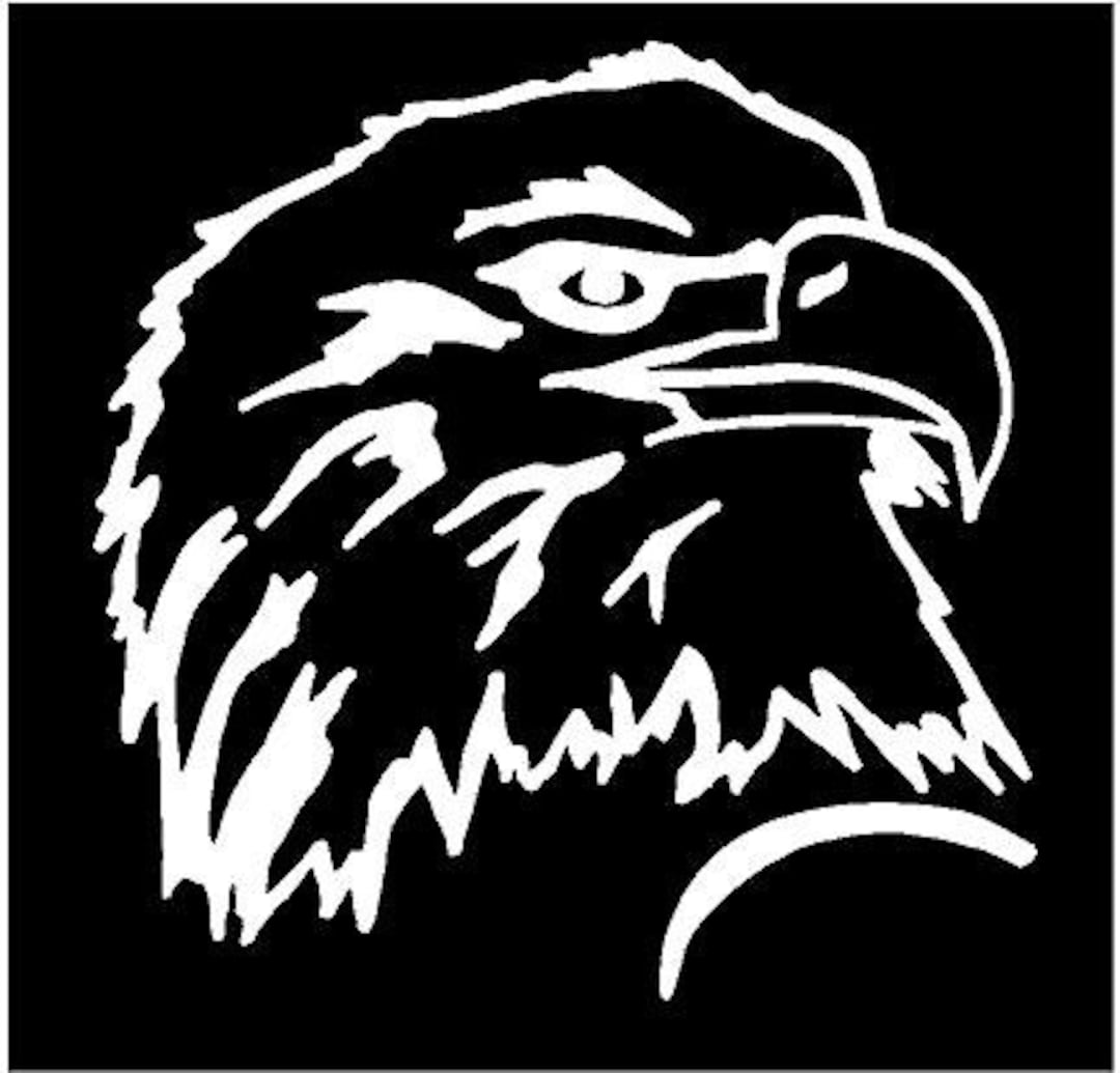 Vinyl Decal Eagle Head Patriotic Truck Country Bumper Sticker Car Truck ...
